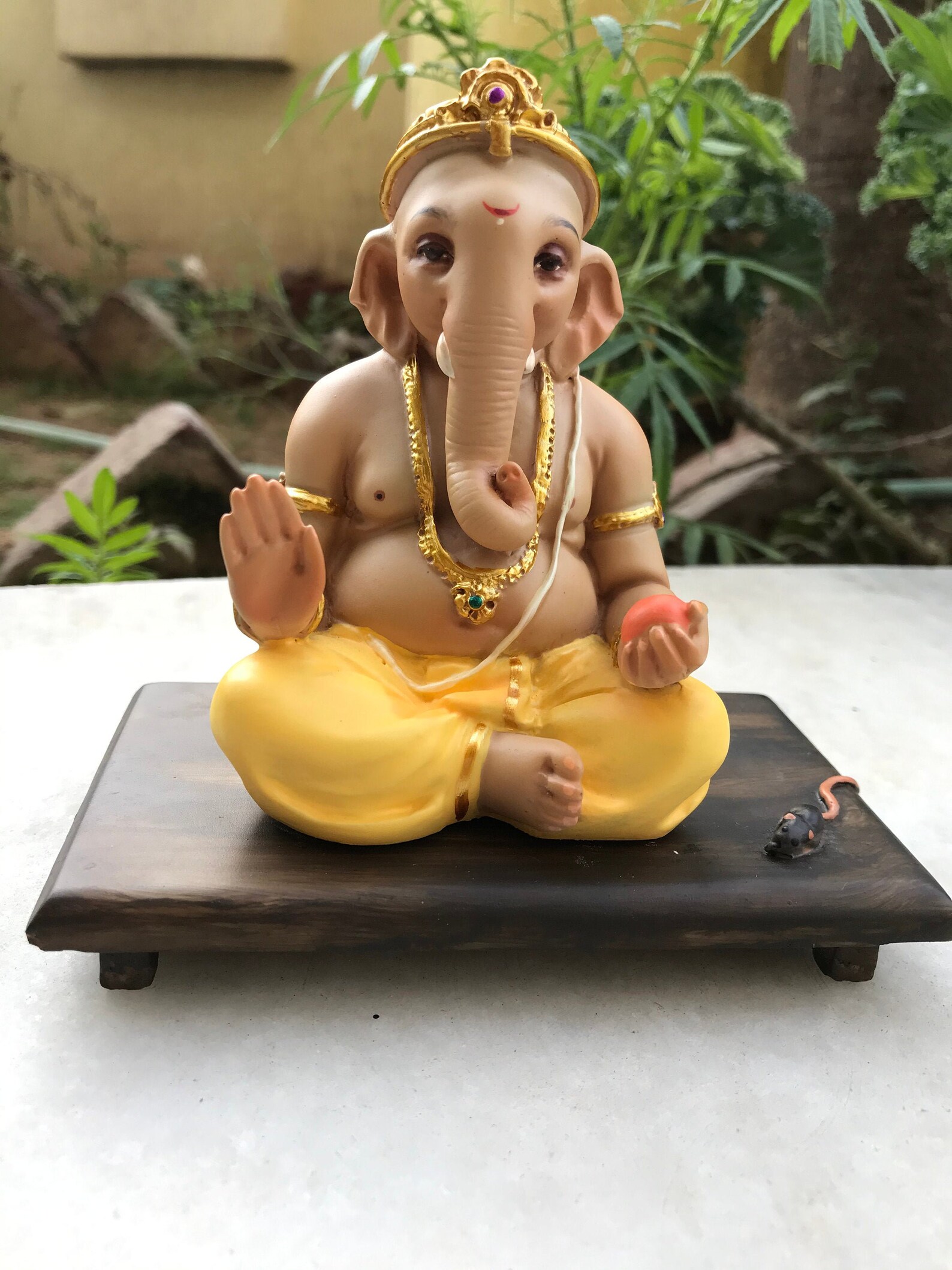Ganesh God Statue Handmade Hand Painted Real Body Painted - Etsy