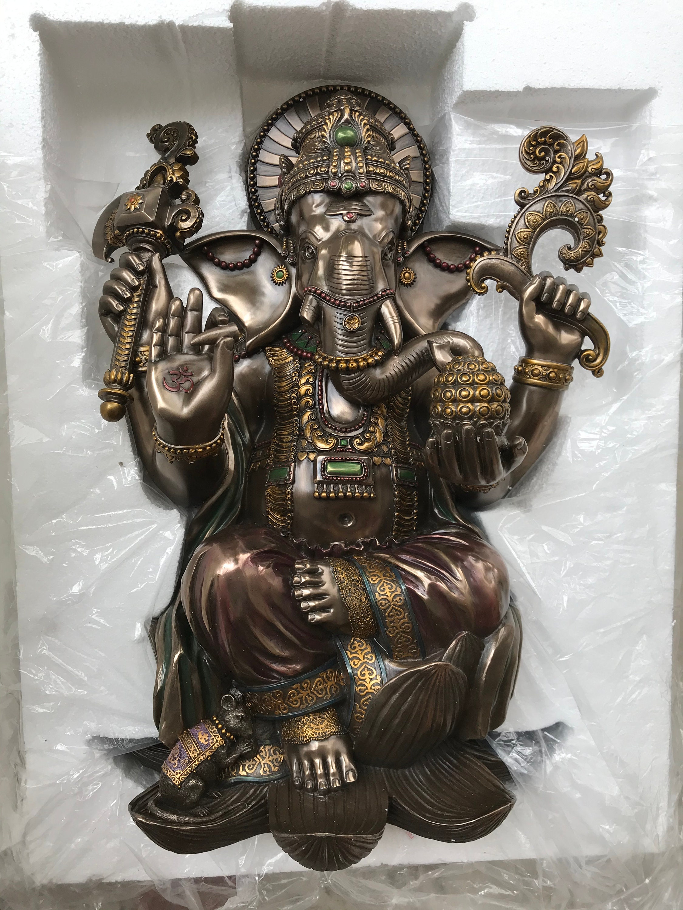 Ganesha Statue Ganesh Statue 24 Big Size Bonded Bronze - Etsy