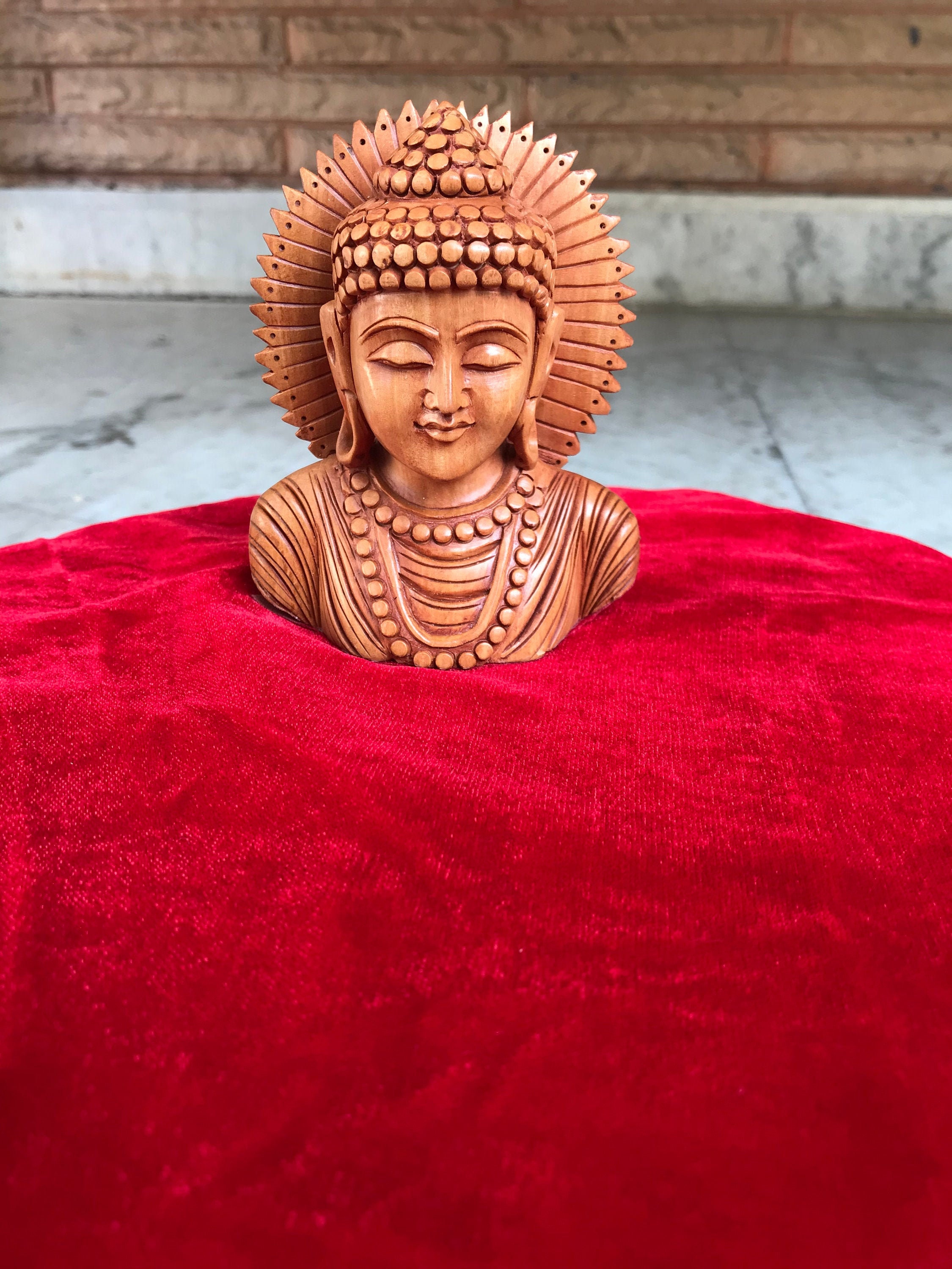 Buddha Wood Statue - Etsy