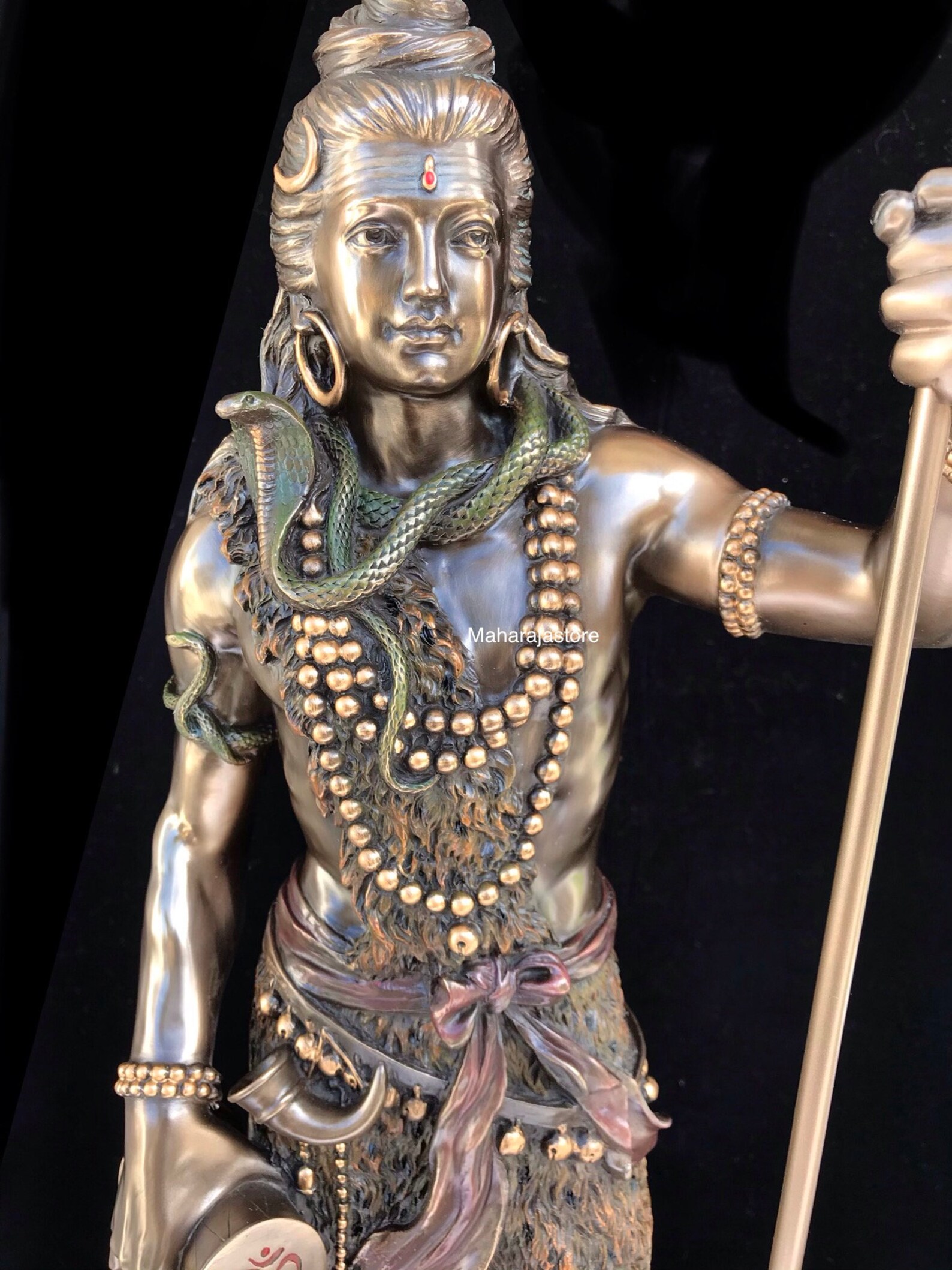 Shiva Statue 66 CM Big Size Bonded Bronze Standing Lord Shiva - Etsy