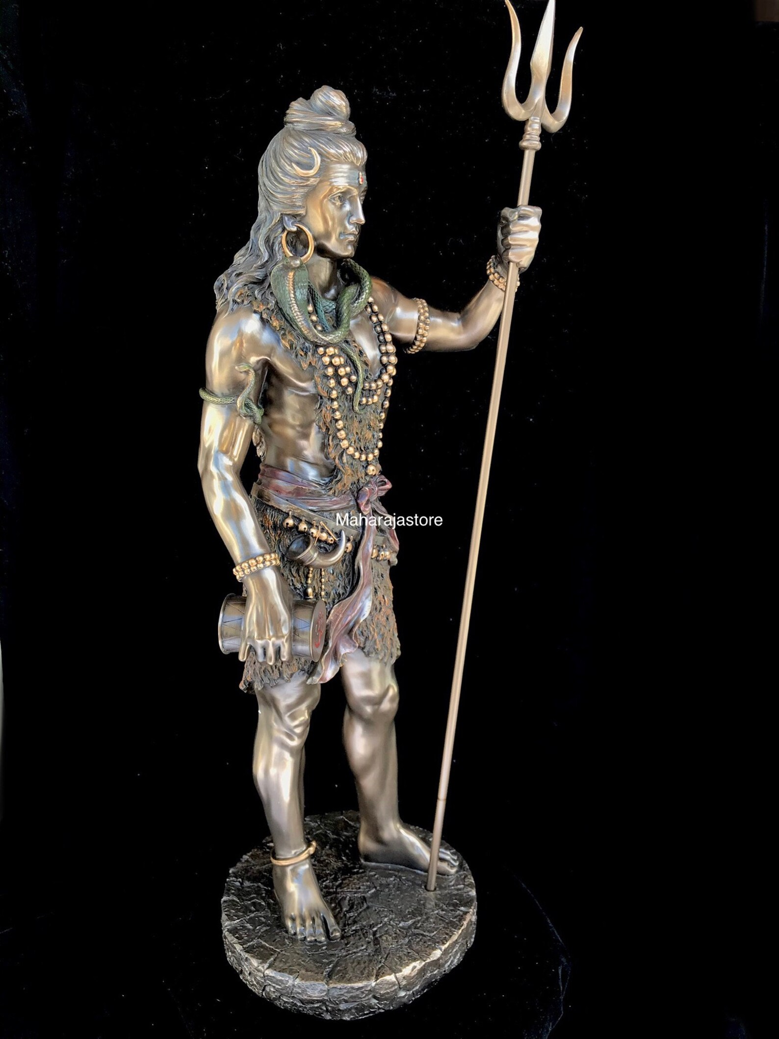 Shiva Statue 66 CM Big Size Bonded Bronze Standing Lord Shiva | Etsy