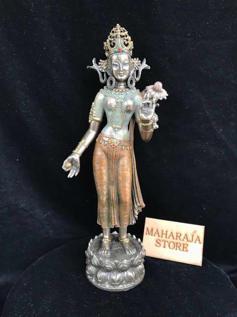 Tara Statue Standing Tara Statue 31 CM Tibetan Goddess | Etsy
