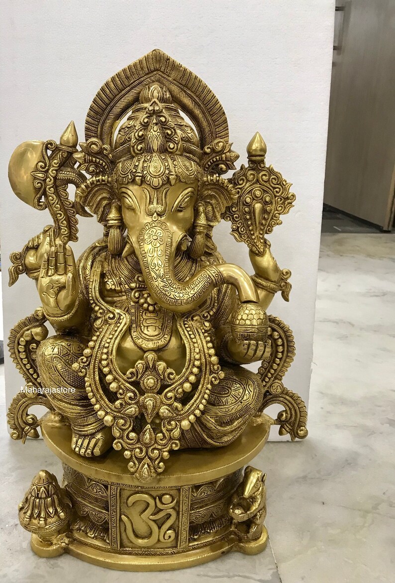 Ganesh God Statue Brass - Etsy