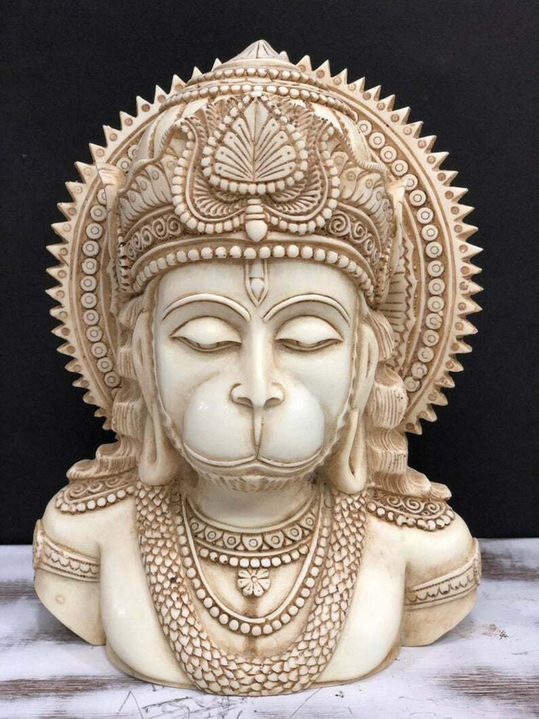 Hanuman Statue, Lord Hanuman Statue, Hanuman Bust, 8inch, Religious ...
