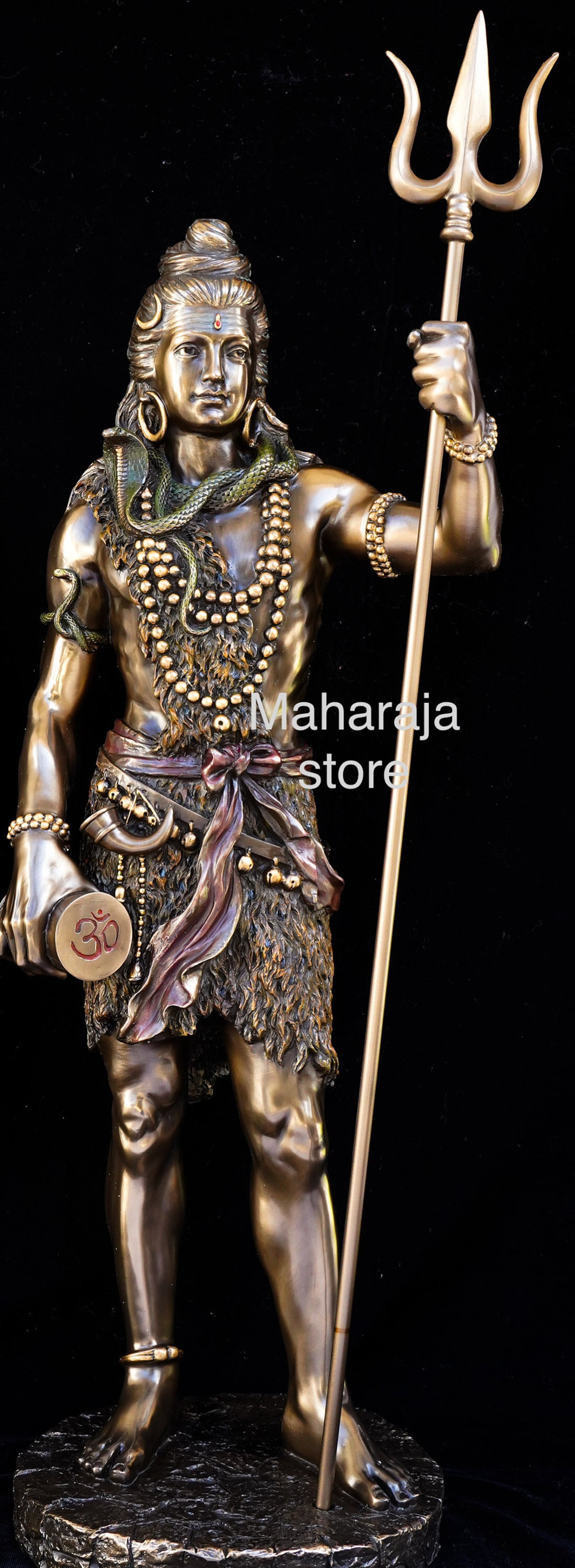Shiva Statue 66 CM Big Size Bonded Bronze Standing Lord Shiva | Etsy