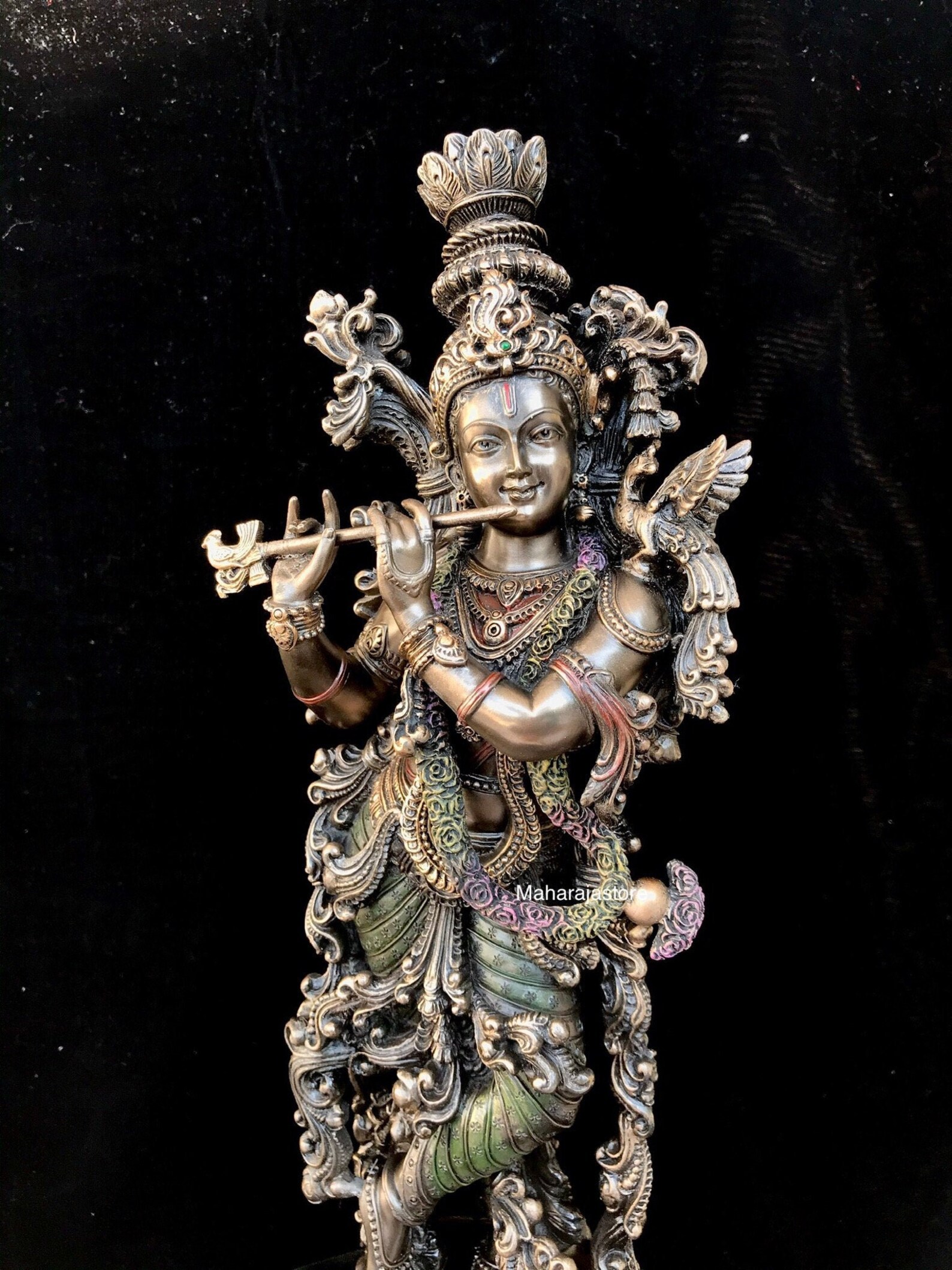 Krishna Statue Load Krishna Statue 15 Hindu God Gopal | Etsy