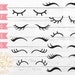 Eyelashes SVG Cut Files Silhouette Cameo Cricut Cut-N-Scan | Etsy