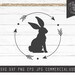 Rabbit Wreath SVG Cut File for Cricut Rustic Easter Svg - Etsy