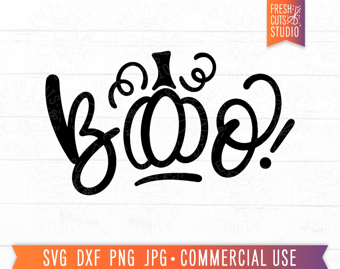 Boo SVG Pumpkin Cut File, Cute Halloween SVG for Kids, Halloween Kids ...