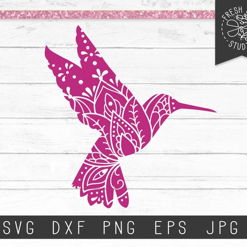 Mandala Hummingbird SVG Cut File Design for Cricut and - Etsy