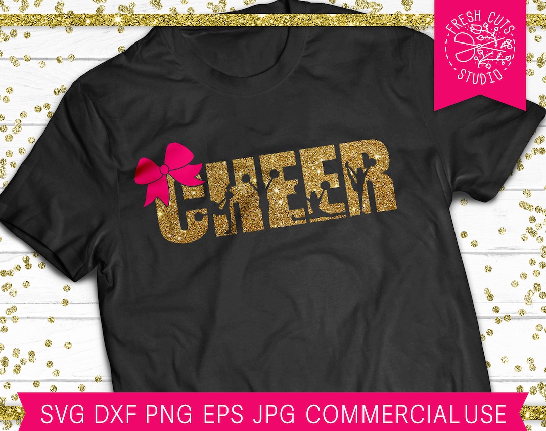 Cheer SVG File Instant Download, Cheer Cut File for Cricut, Cheerleader ...