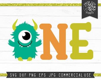 Monster Svg for Birthday - Etsy