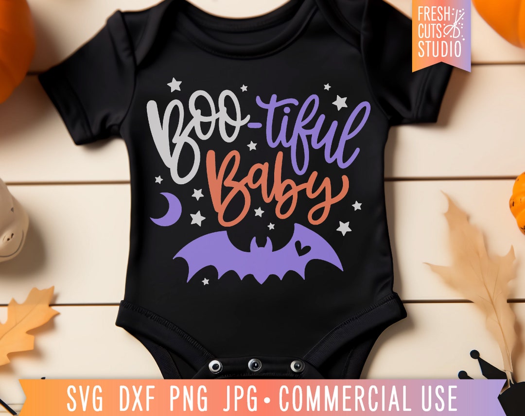 Bootiful Baby SVG, Girl Halloween Svg, Funny Kids Halloween, Bootiful ...