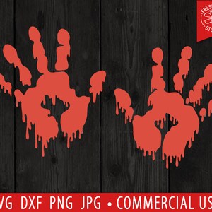 Bloody Hands SVG Silhouette, Horror Cut File Cricut, True Crime Svg ...