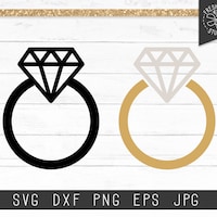 Diamond Ring Svg Cricut - Etsy