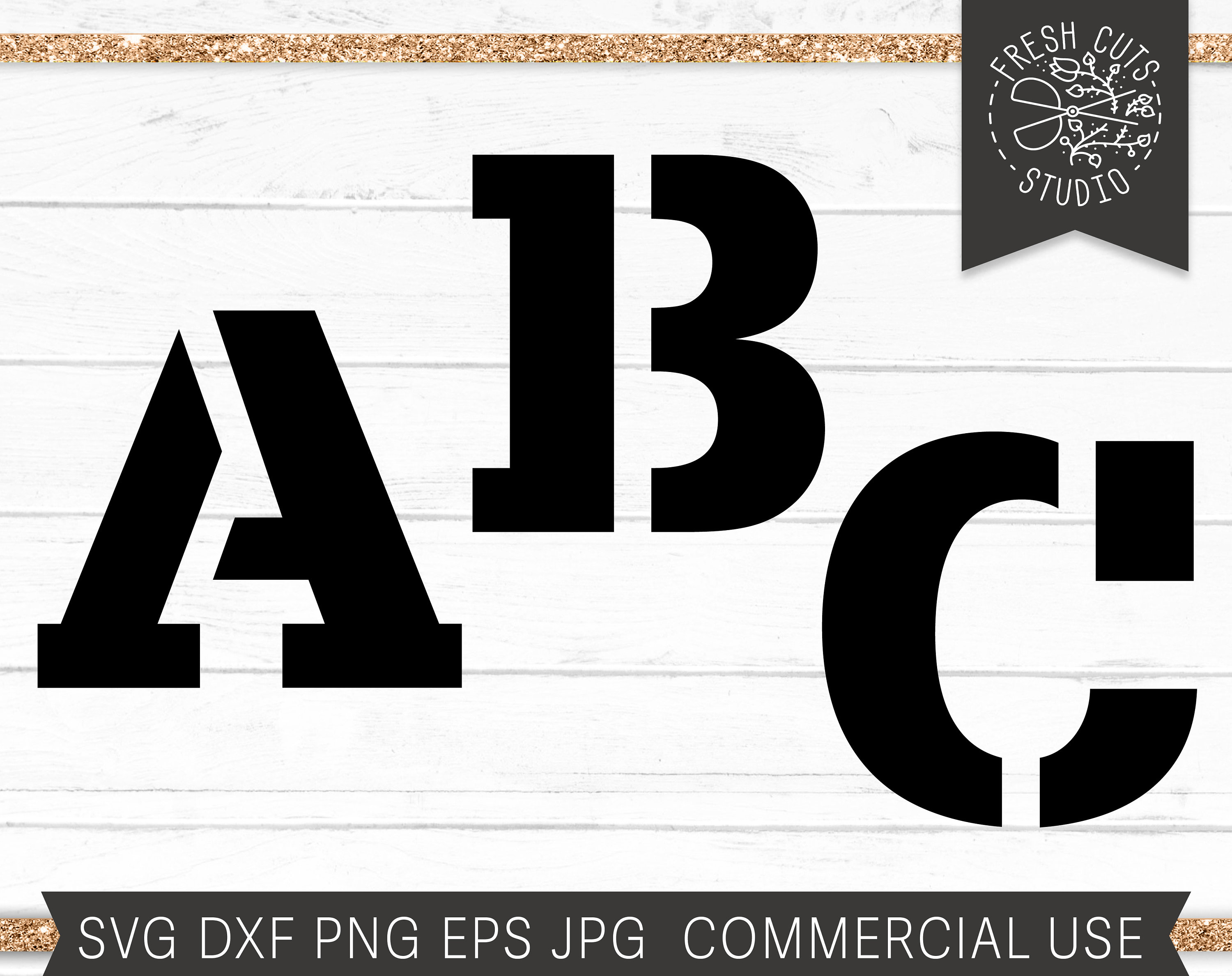 Stencil Font Letters SVG Cut Files for Cricut and Silhouette - Etsy