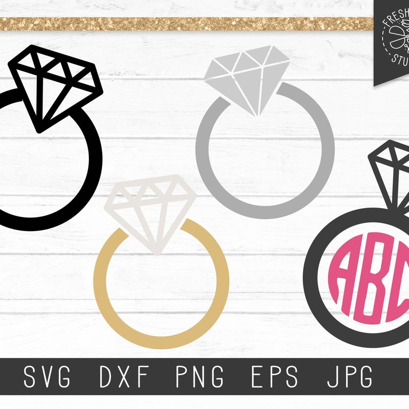 Wedding Ring Svg - Etsy