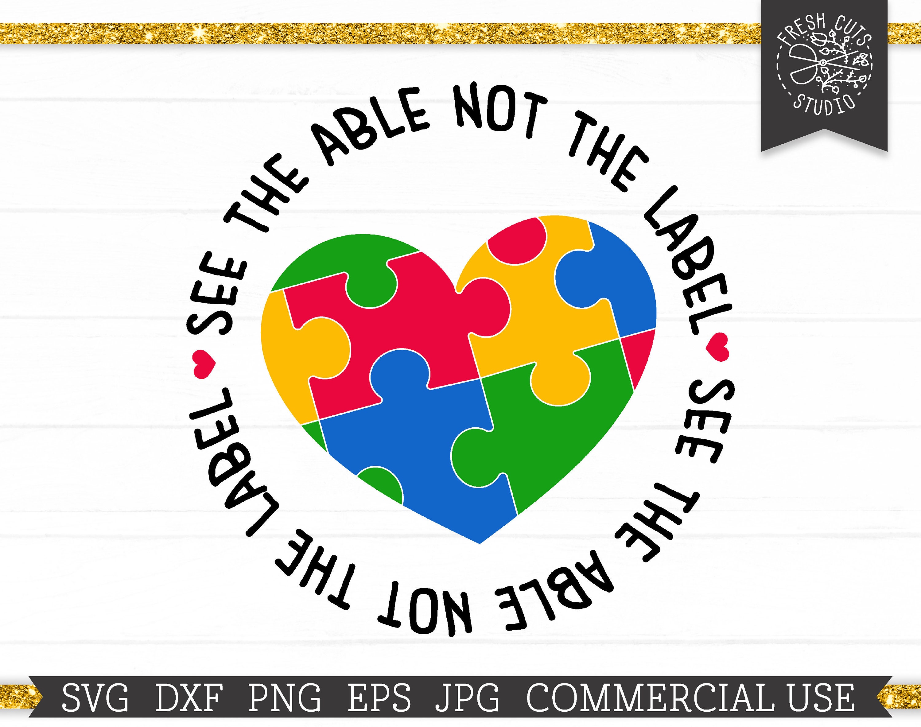 See the Able Not the Label SVG Autism Awareness SVG Cut File - Etsy