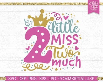 Toddler Girl Two Svg - Etsy