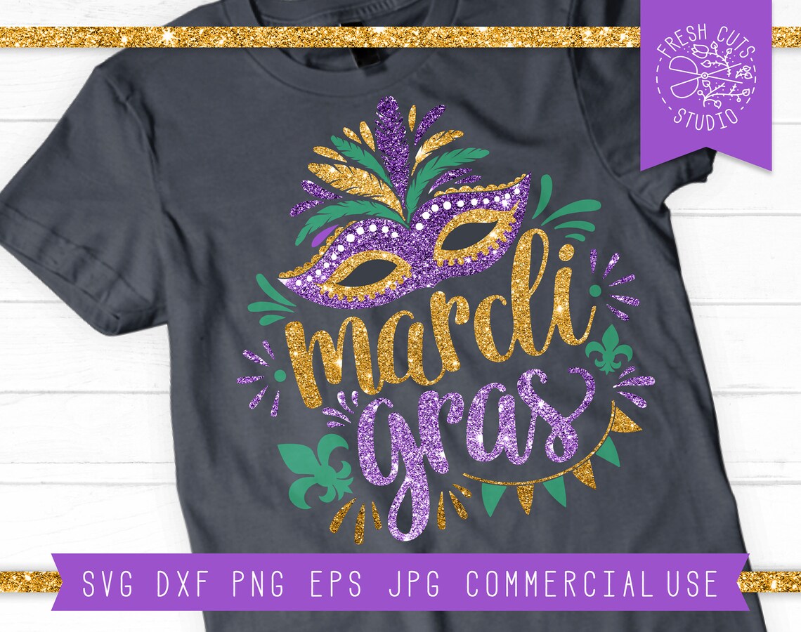 Mardi Gras SVG Cut File for Cricut Mardi Gras Party Svg - Etsy
