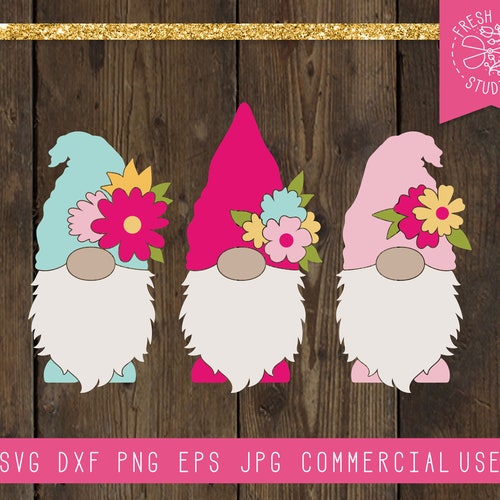 Gnome SVG Spring SVG Spring Gnome Svg Cut File for Cricut | Etsy