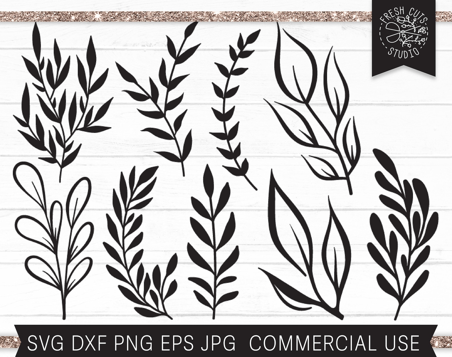 Leaf SVG File, Leaves Svg Cut Files for Cricut, Doodle Plant Svg, Plant ...
