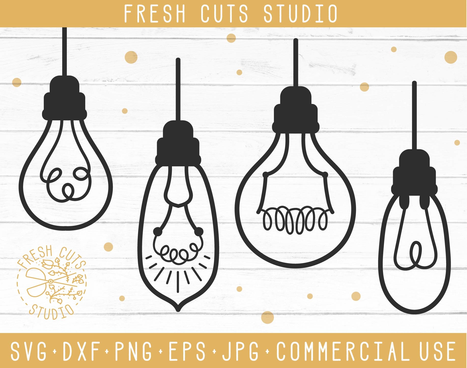 Light Bulb Svg Instant Download Design Edison Bulb Clipart | Etsy