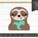 Sloth SVG Cut File for Cricut, Sloth Face Svg, Sloth Cut File for ...