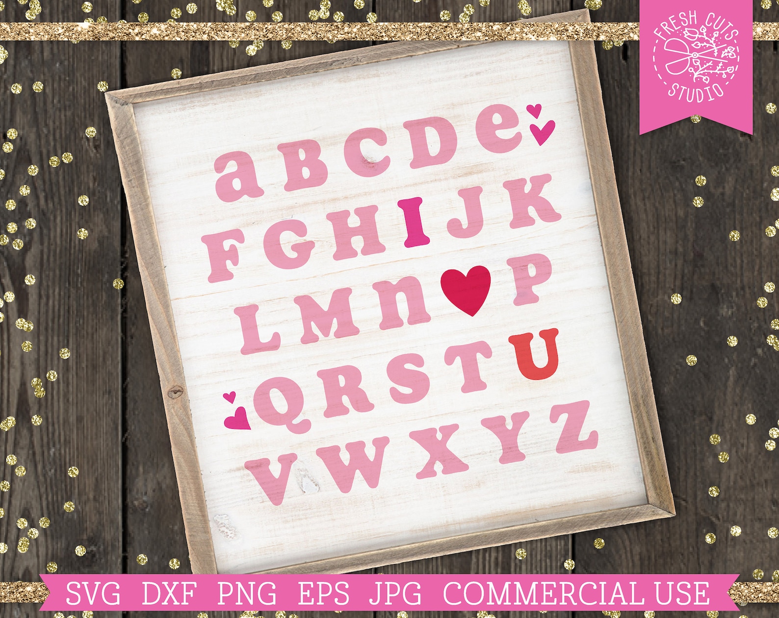 ABC Alphabet SVG I Love You Cut File for Cricut Silhouette - Etsy