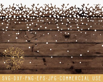 Snow Falling Svg - Etsy