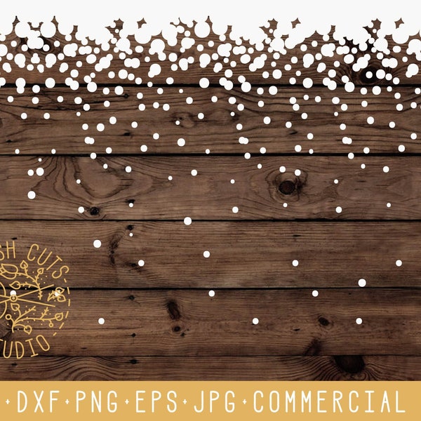 Falling Snow Svg - Etsy