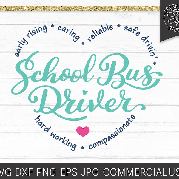 Bus Driver Svg - Etsy
