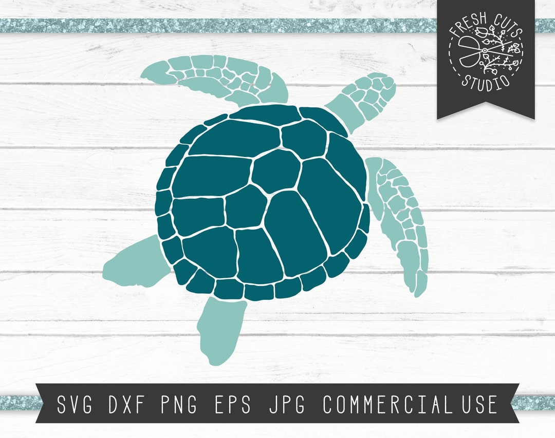 Sea Turtle SVG Cut File Instant Download, Sea Turtle Clip Art, Files ...