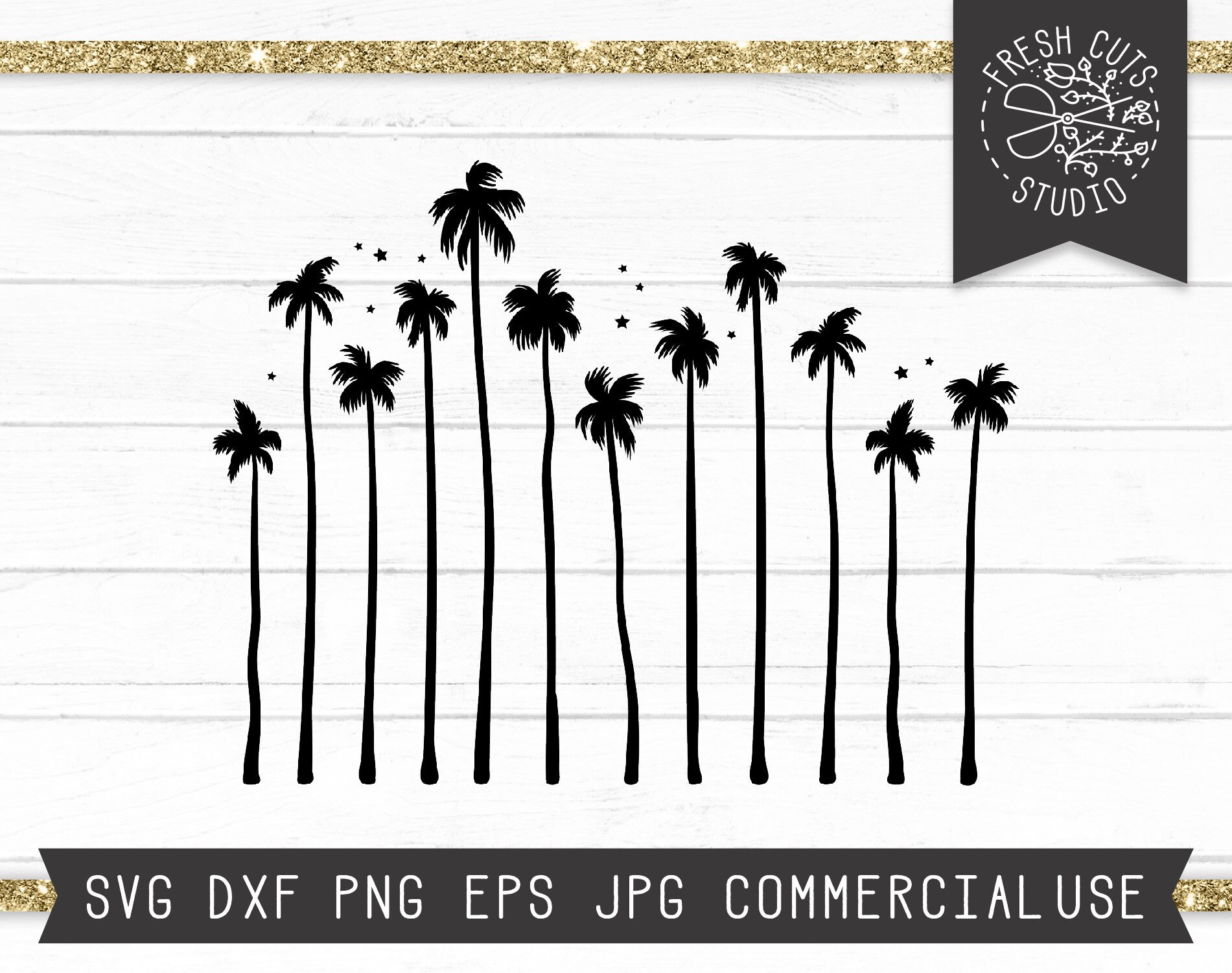 Palm Tree SVG Cut Files for Cricut Palm Tree Silhouette - Etsy