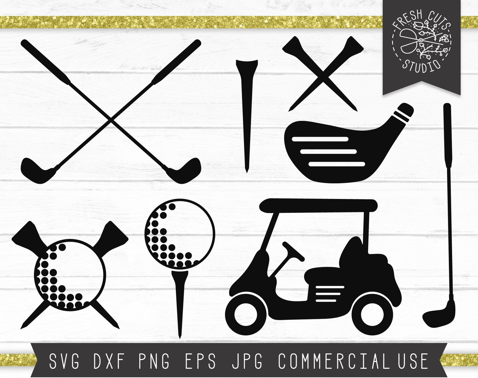 Golf SVG Cut Files for Cricut Instant Download Clipart Golf | Etsy