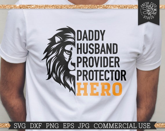 Father's Day SVG Daddy Husband Provider Protector Hero Cut - Etsy