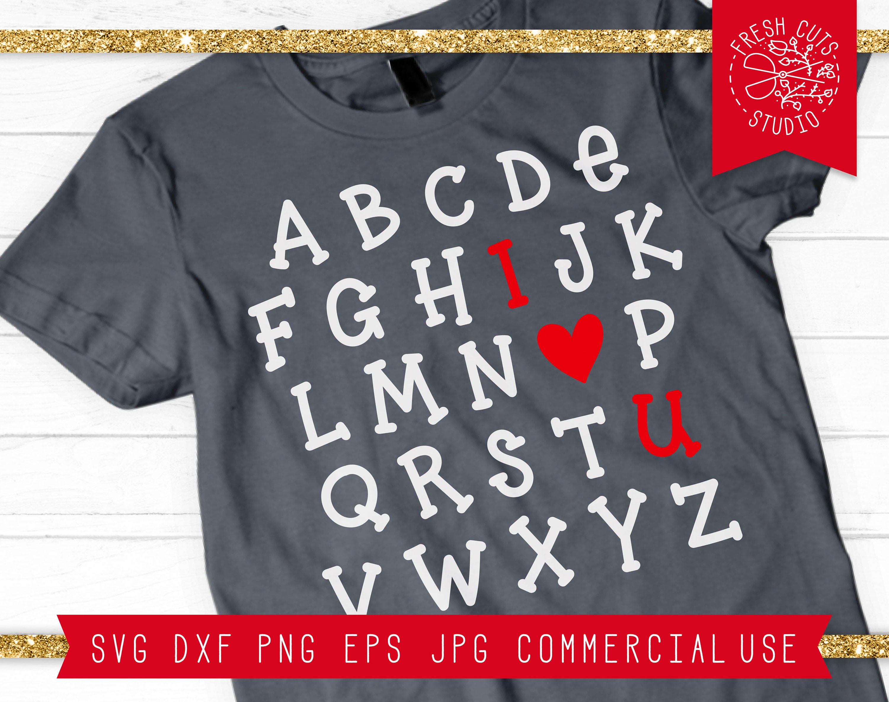 ABC I Love You Svg Cut File for Cricut ABC Svg Alphabet Svg - Etsy Canada