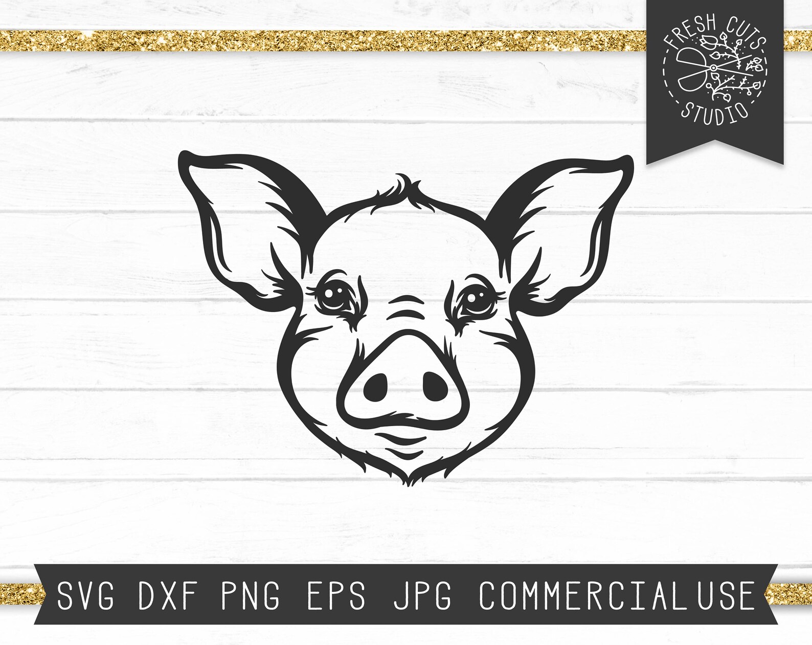 Cara de cerdo SVG, Hog Svg, Pig Svg, Pig Cut File, Piglet Face Svg Farm ...
