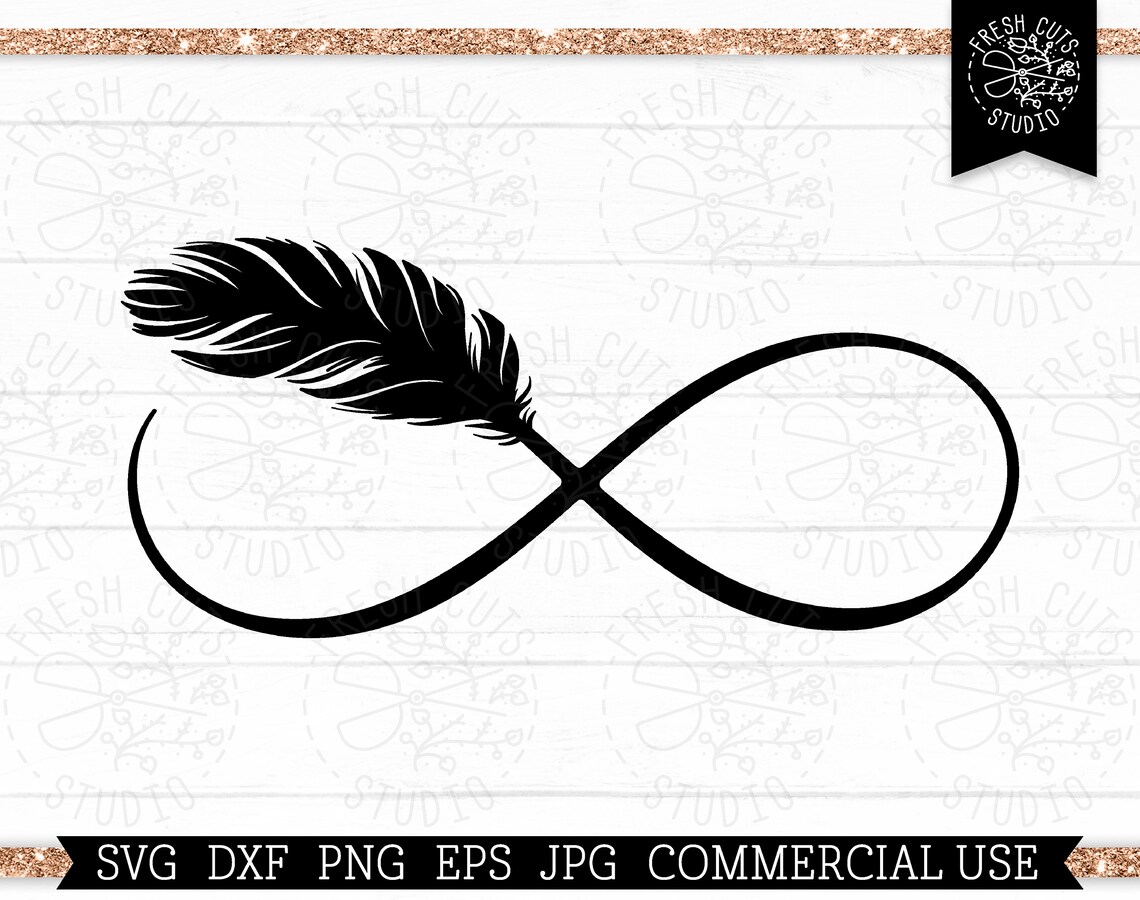 Infinity Feather SVG Cut File for Cricut and Silhouette Png - Etsy