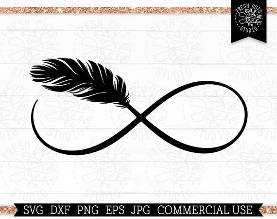 Infinity Love Feather Tattoo