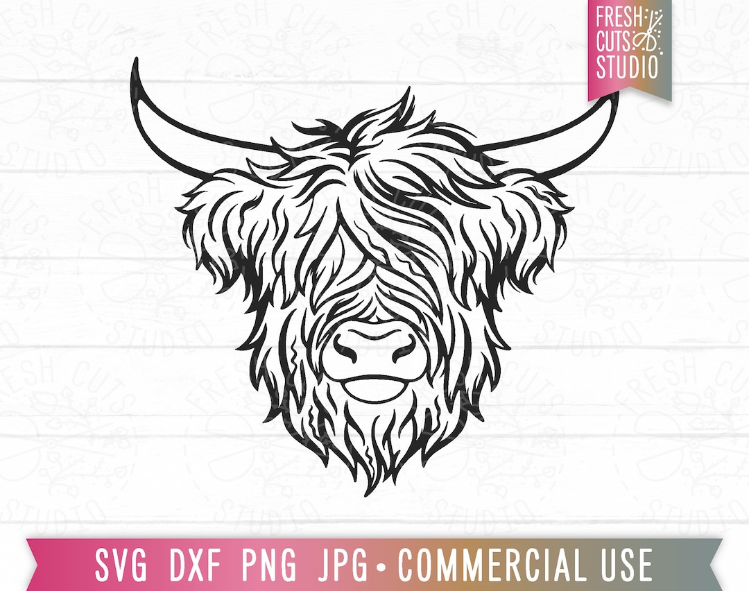 Cow SVG PNG, Long Haired Cow Svg, Cow Svg Cricut Cut File, Mama Cow Svg ...