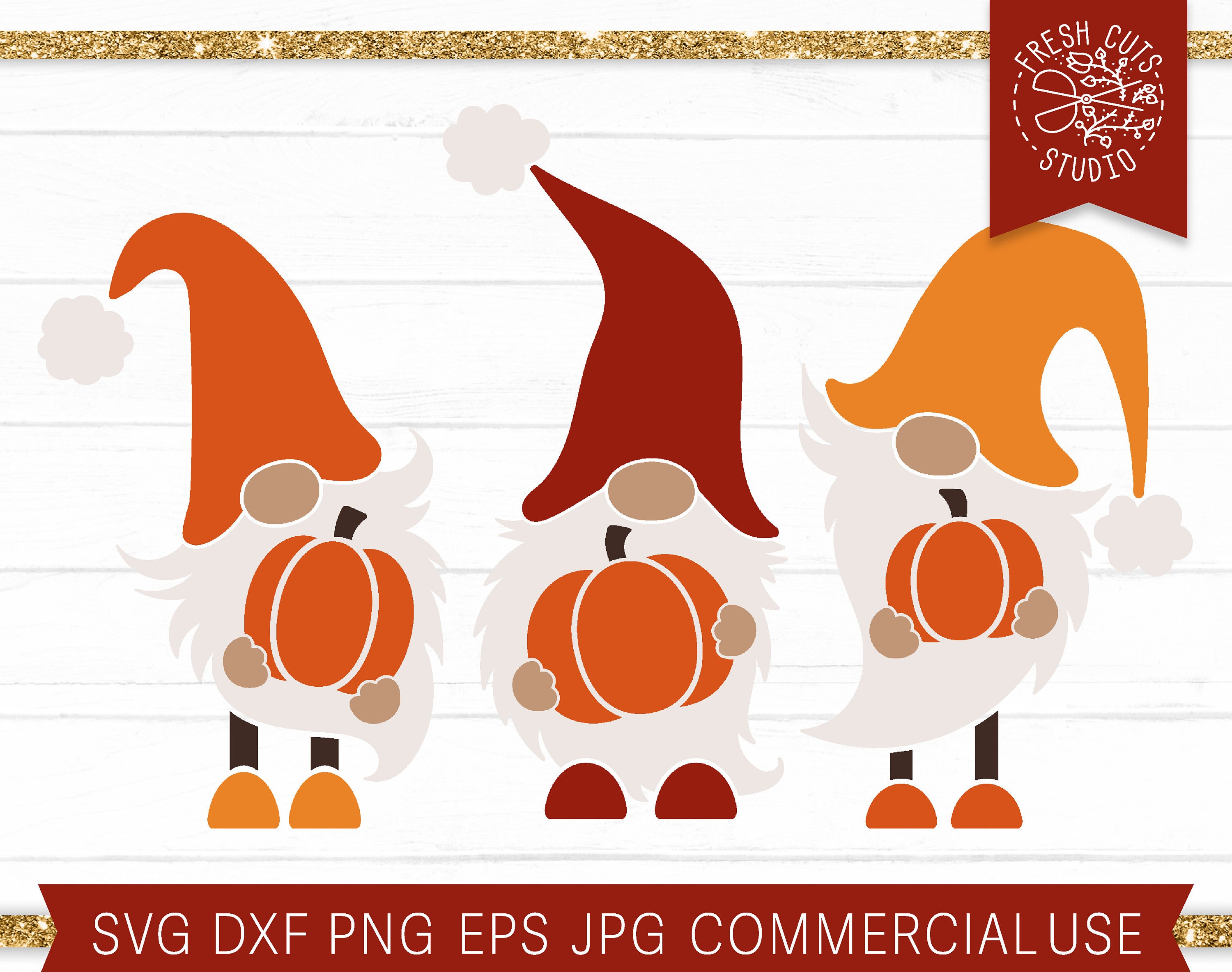 Pumpkin Gnomes SVG Fall Gnome Cut File for Cricut, Gnomies Svg, Gnome ...