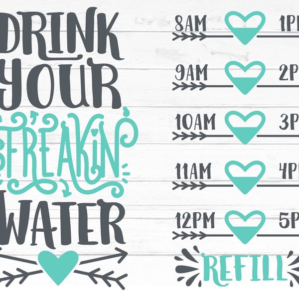 Water Bottle Svg - Etsy