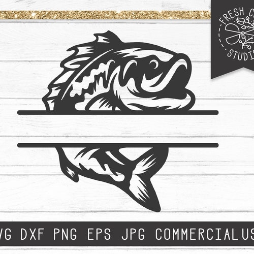 Fishing Split Frame SVG Cut File for Cricut Fishing SVG - Etsy
