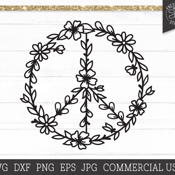 Peace Sign Svg - Etsy