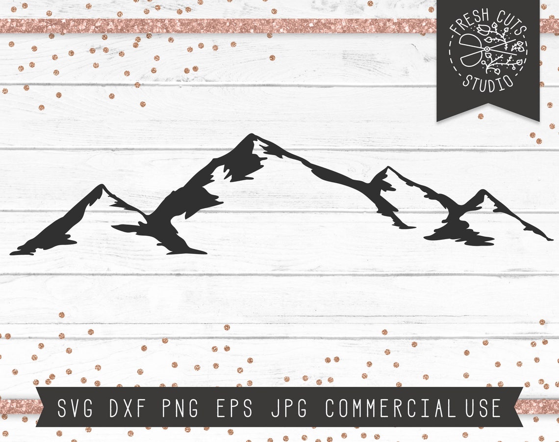 Mountains Svg Mountain Range Svg Landscape Svg Mountain Cut - Etsy