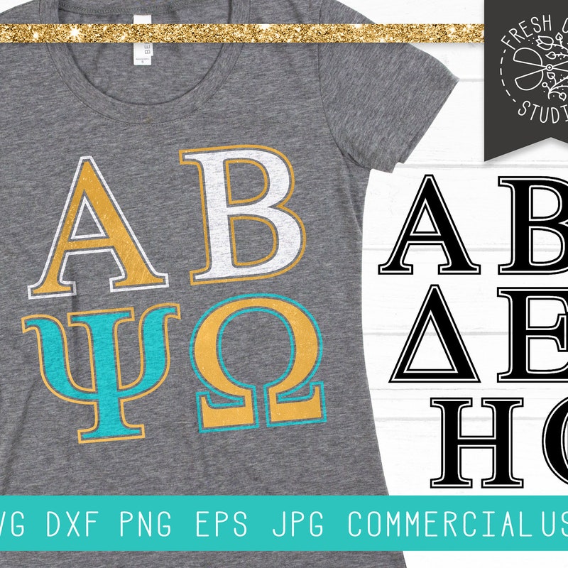 Cricut Greek Alphabet Svg - Etsy