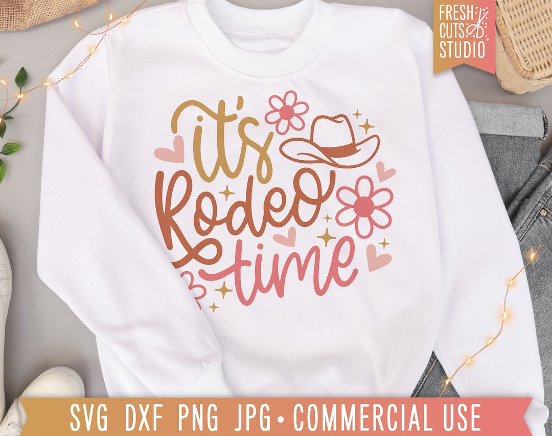 It's Rodeo Time Country Girl SVG Cut File for Cricut, Silhouette ...