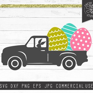 Easter Truck SVG Cut File for Cricut, Easter Egg Truck Svg, Easter Egg ...