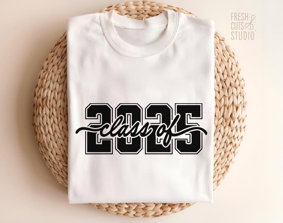 Class of 2025 SVG, Graduation Cut File for Cricut, Varsity Sporty Grad ...